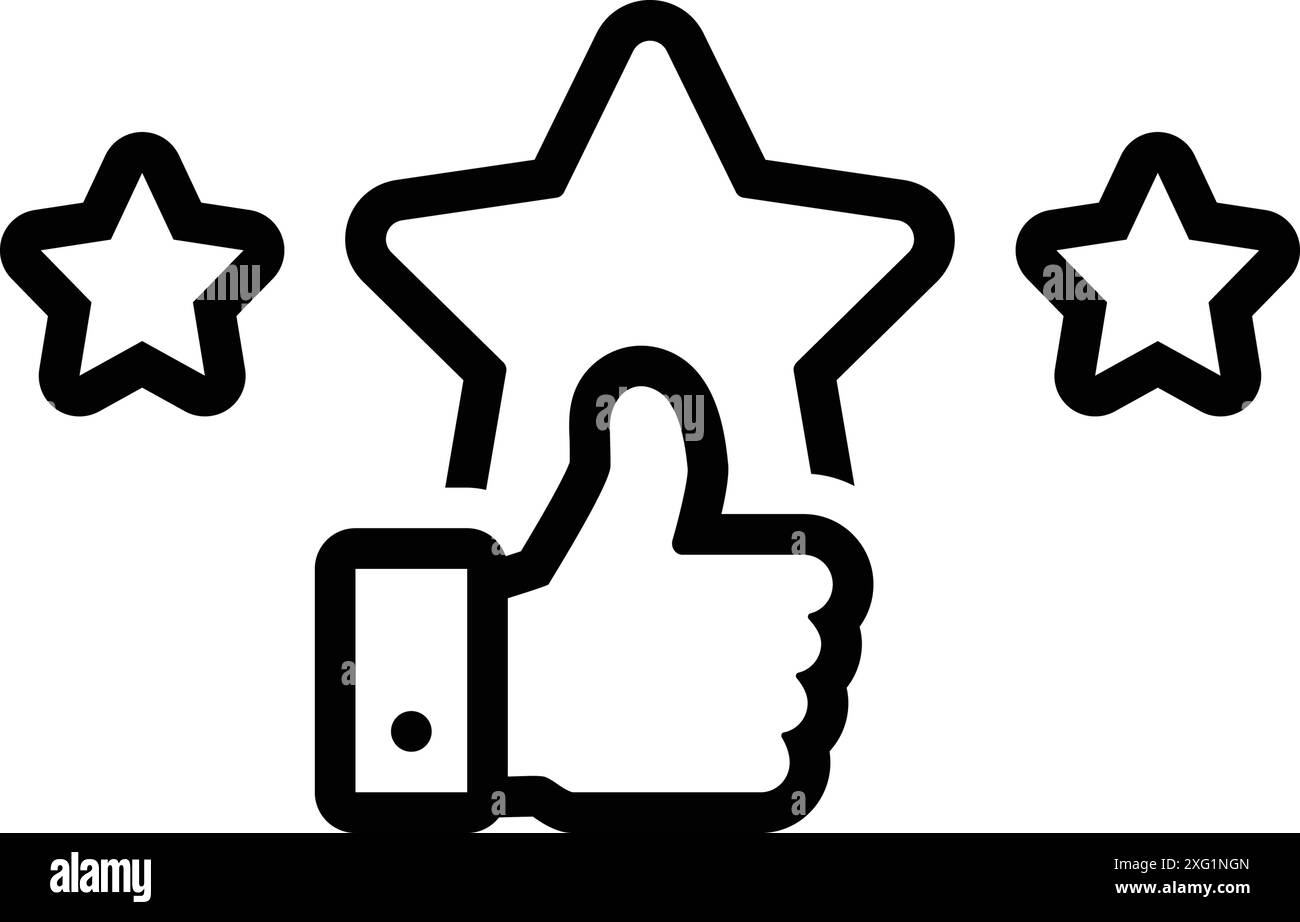 Icon recommend giving feedback Stock Vector Images - Alamy