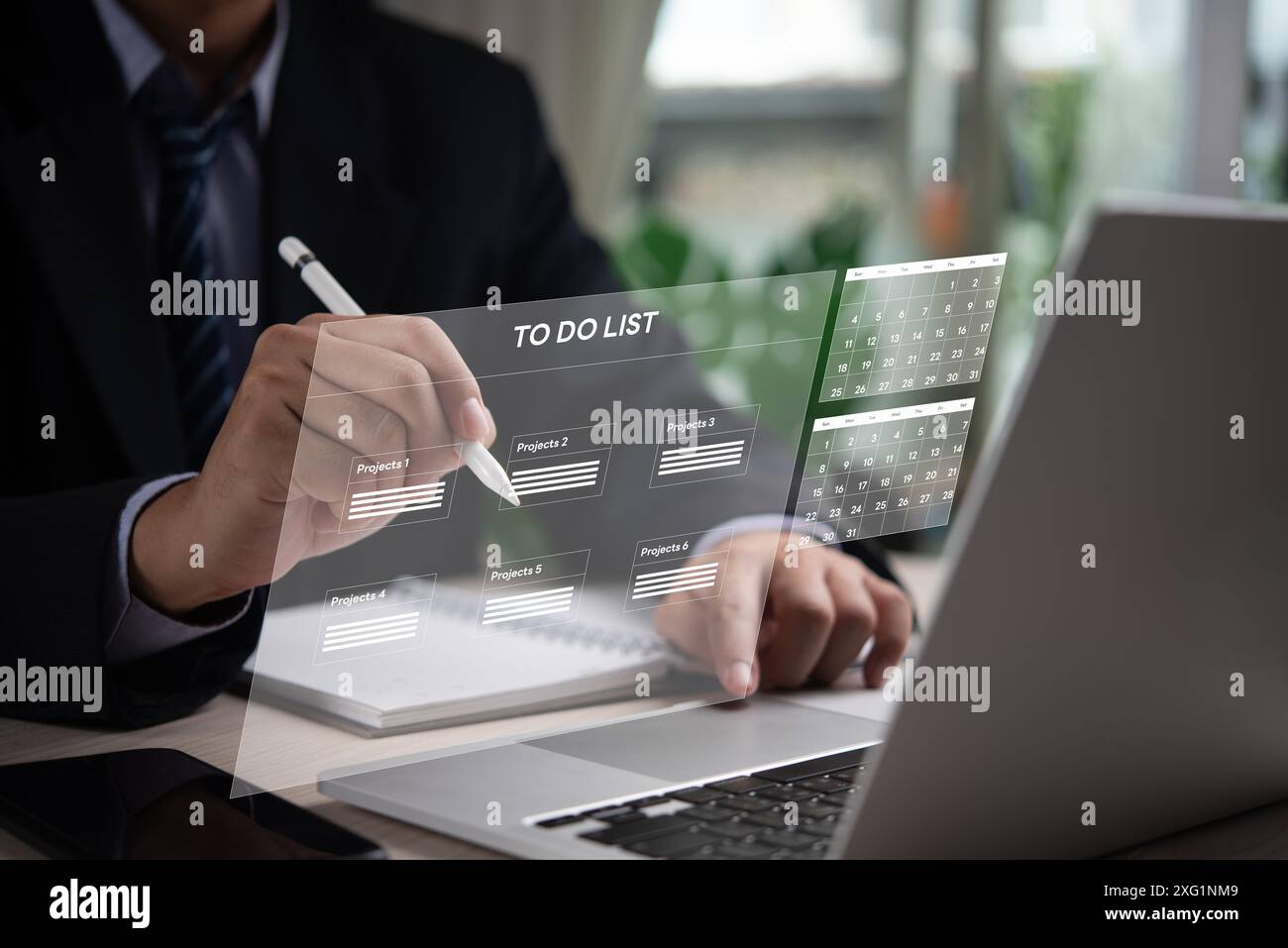 Modern digital task list interface hi-res stock photography and images ...