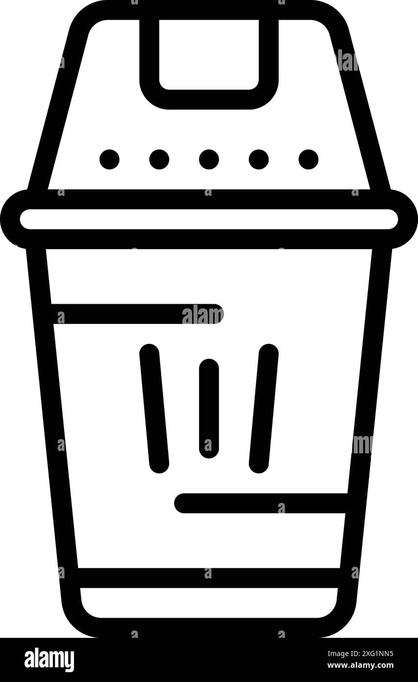 Dustbin and garbage Stock Vector Images - Alamy