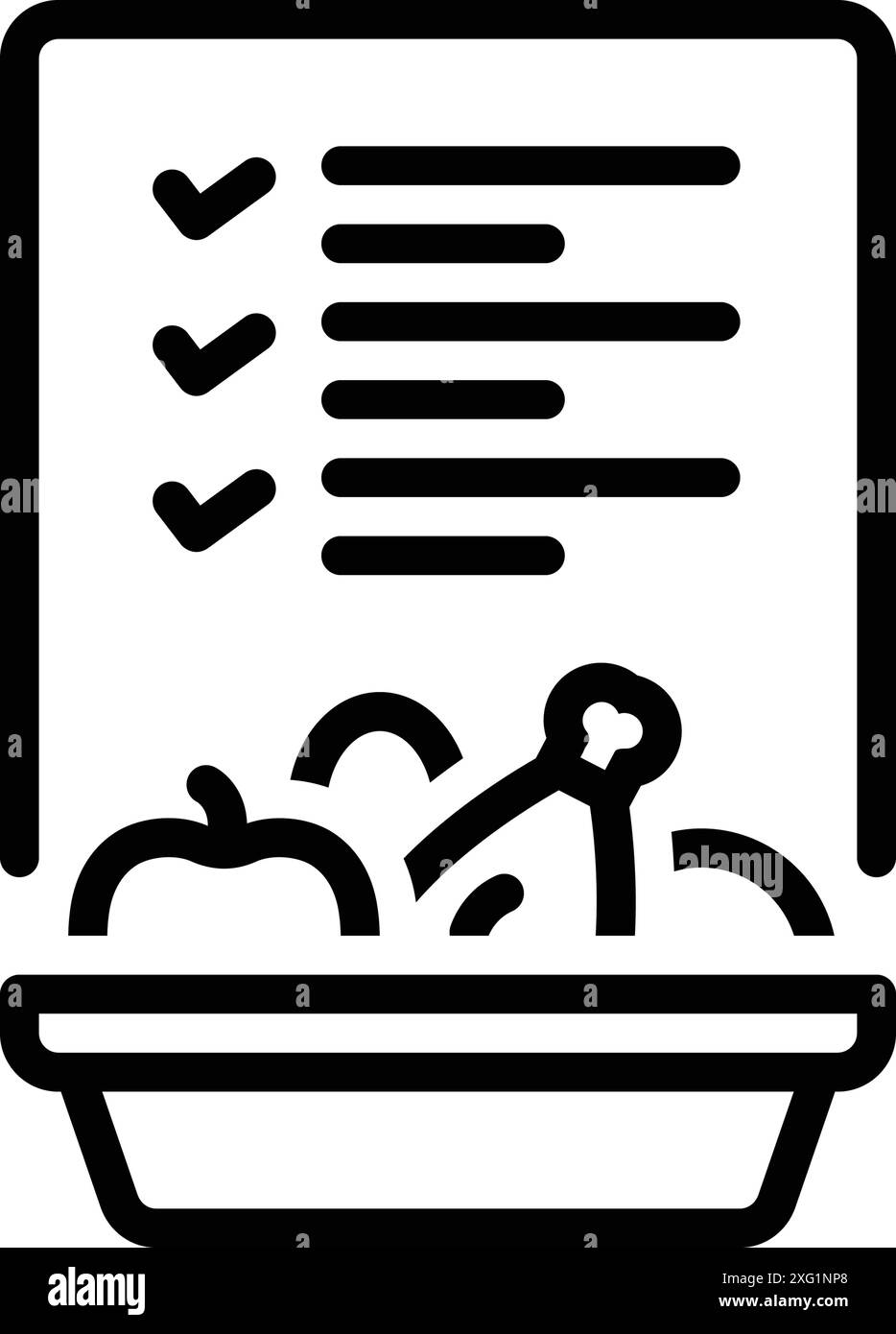 List sign icon content Cut Out Stock Images & Pictures - Alamy