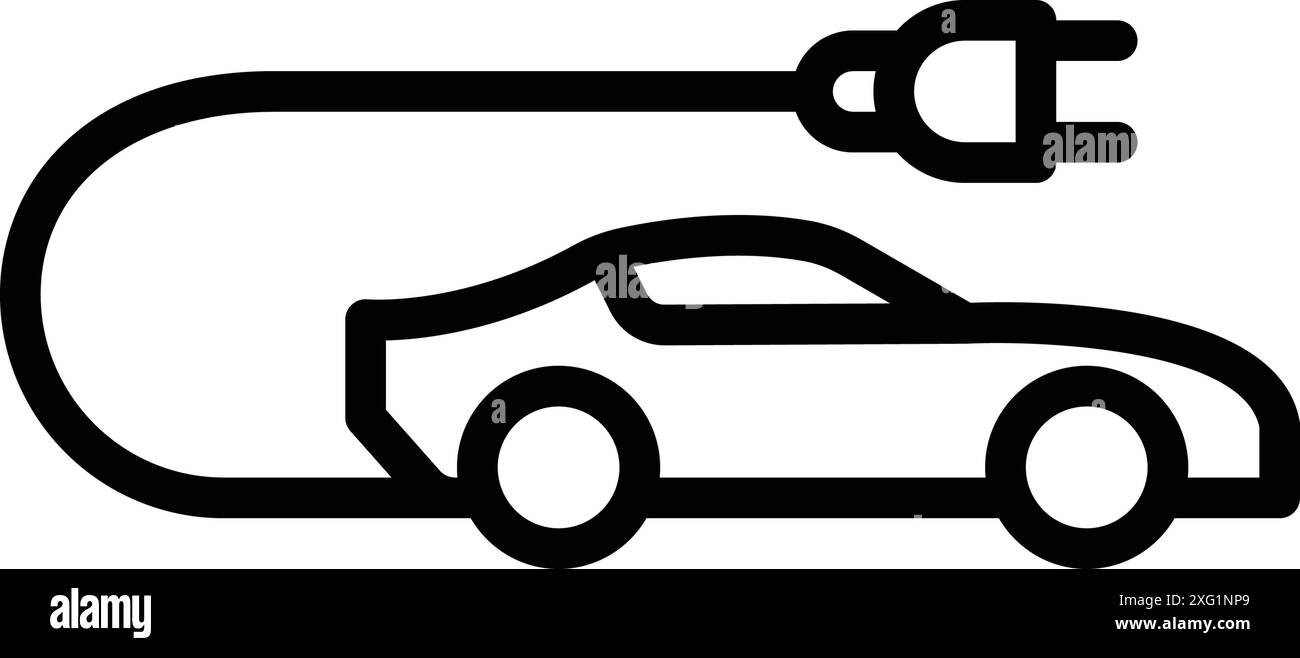 Icon for electric car, chargeable Stock Vector Image & Art - Alamy