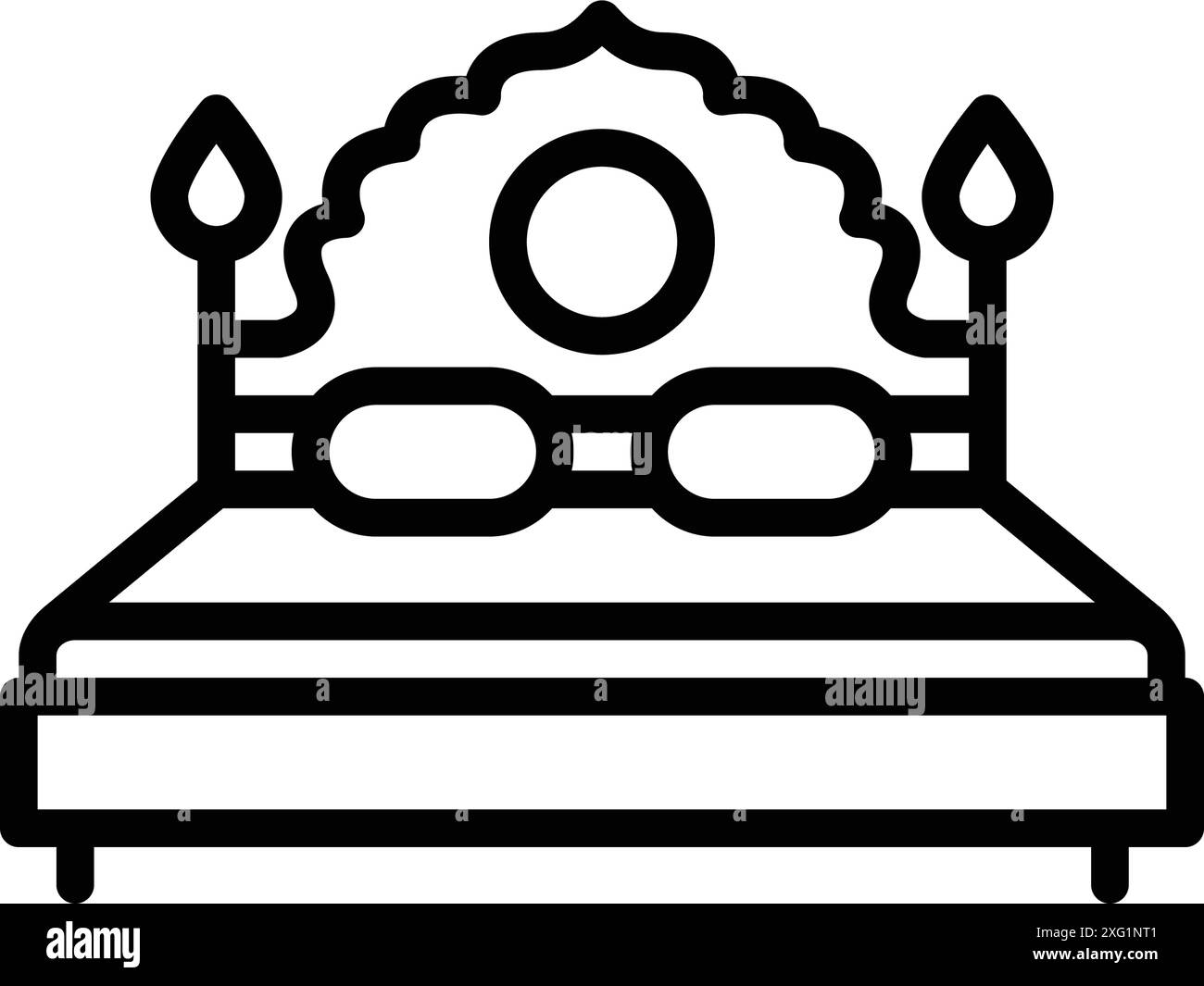 Icon for double bed, bed Stock Vector Image & Art - Alamy