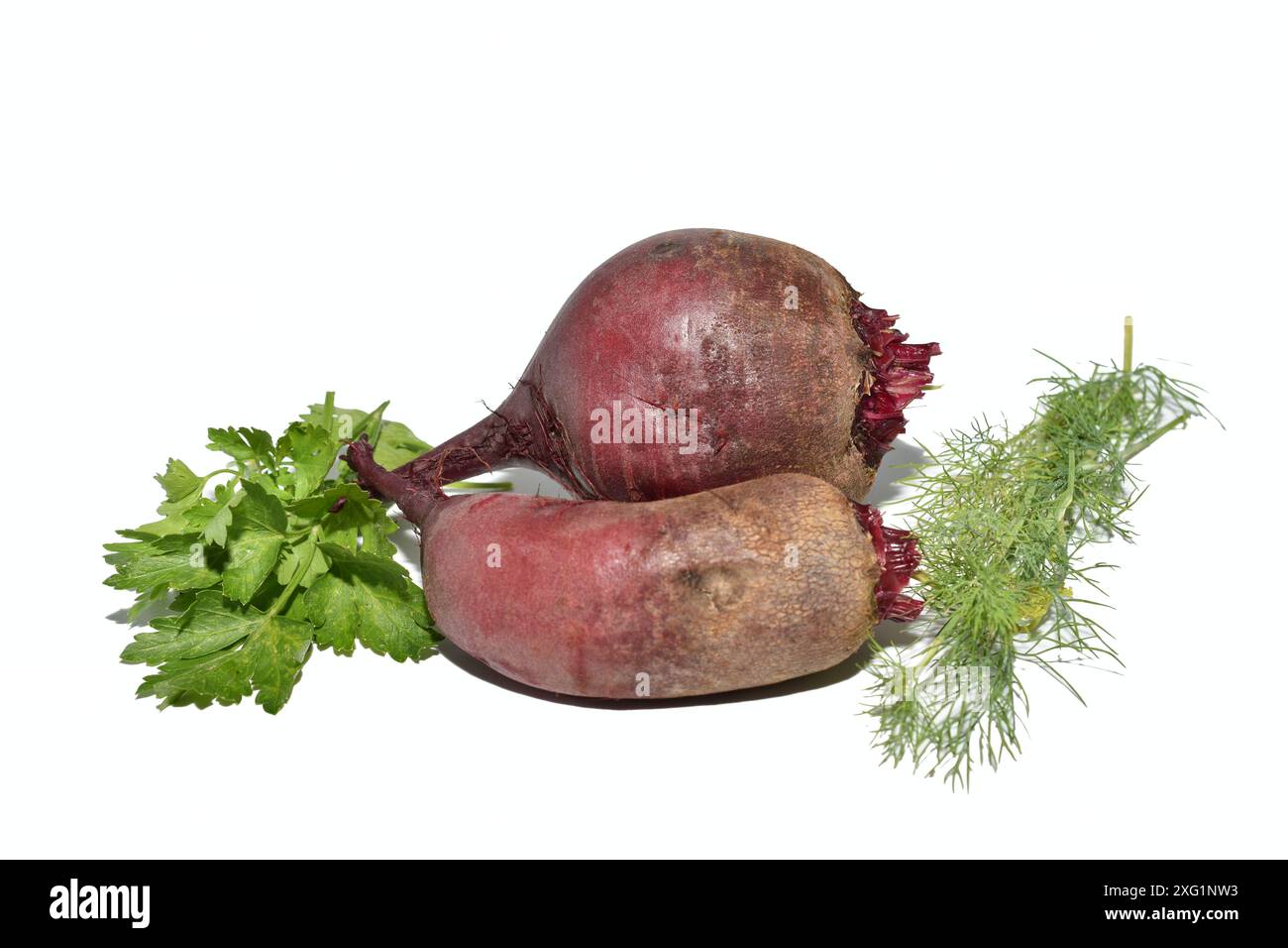 Red beets on brown Cut Out Stock Images & Pictures - Alamy