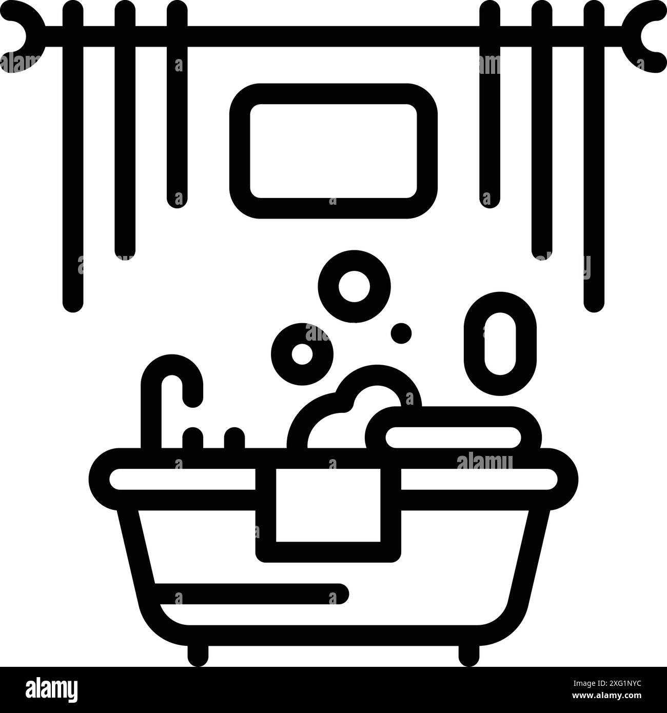 Bathing foam Stock Vector Images - Alamy