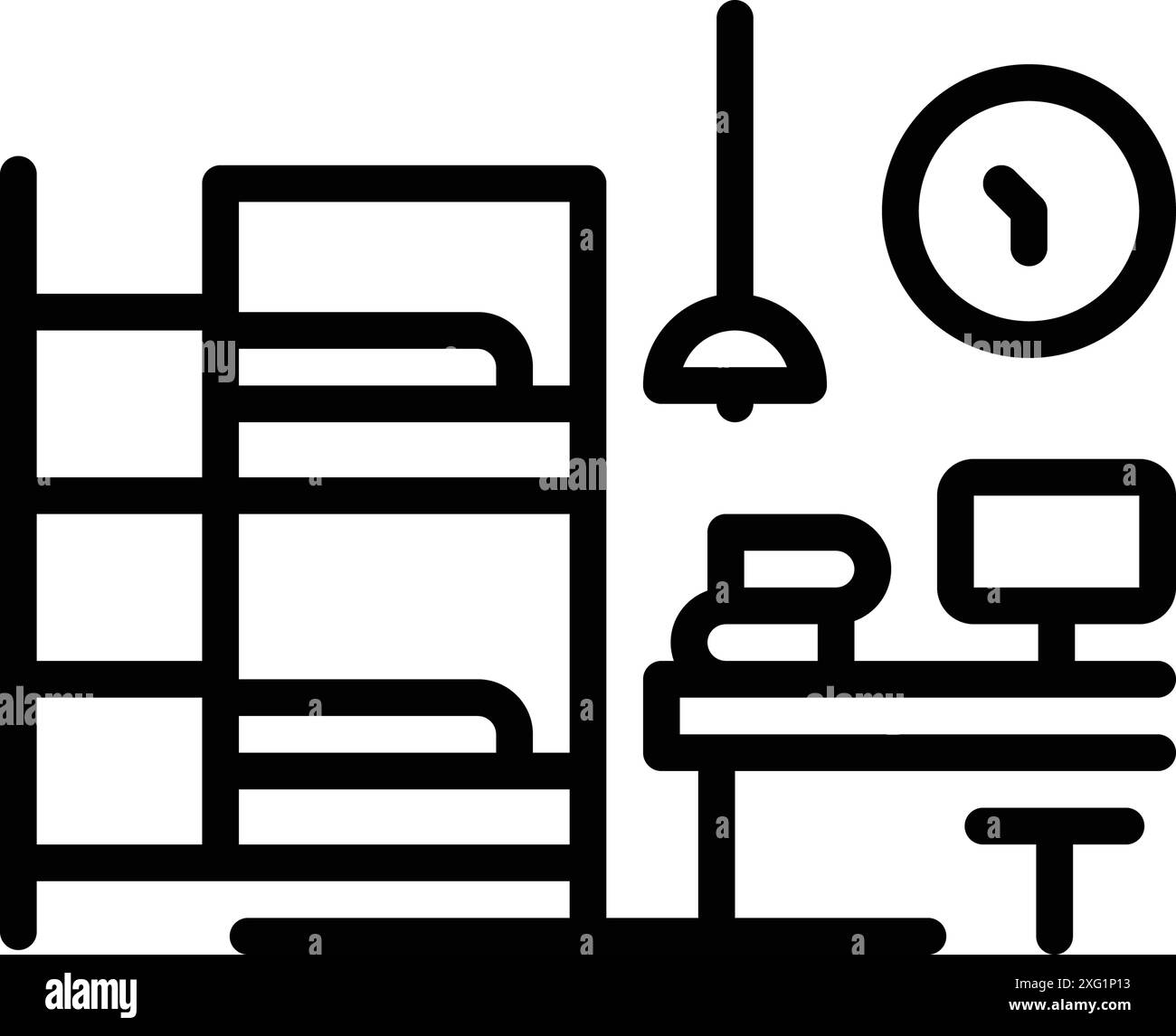 Dormitory bed Cut Out Stock Images & Pictures - Alamy