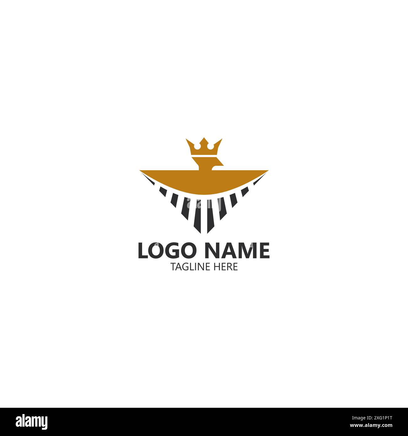 King logo design hi-res stock photography and images - Alamy