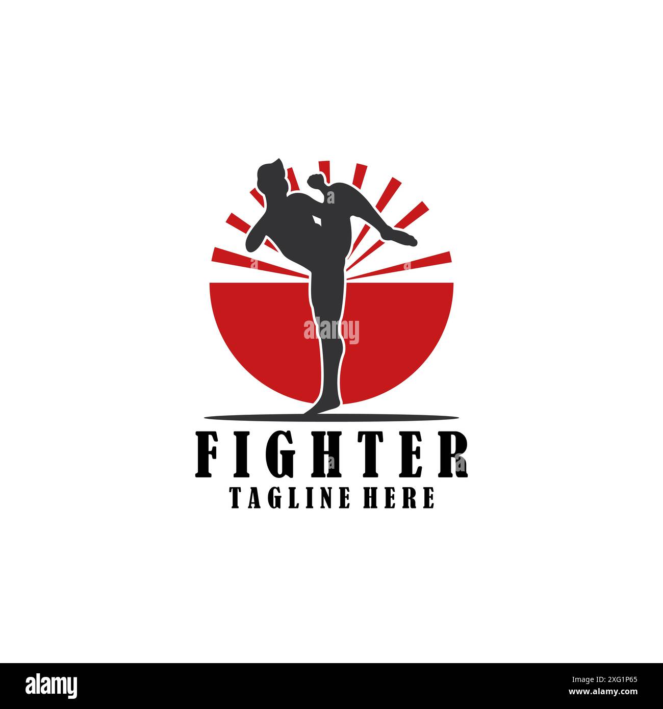 fighter isolated logo design vector Stock Vector Image & Art - Alamy