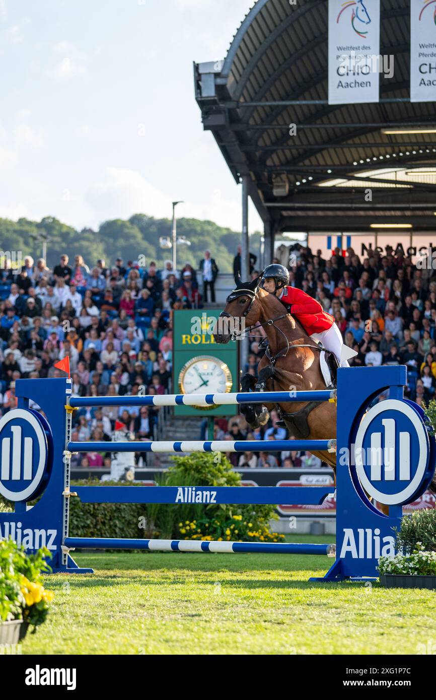 Janika Sprunger (Schweiz) beim Mercedes-Benz Nationenpreis, CHIO Aachen ...