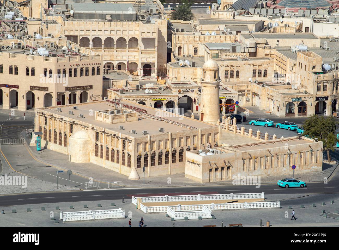 Aerial view of Souq Waqif Doha Qatar Stock Photo - Alamy