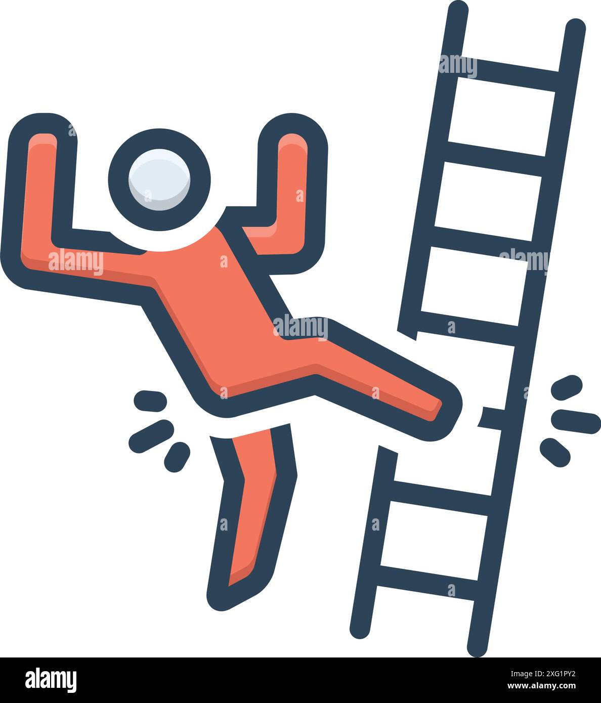 Icon for slip,slip and fall Stock Vector Image & Art - Alamy