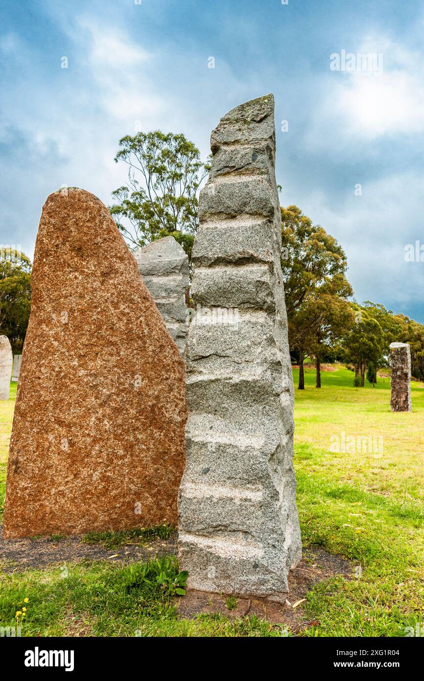 Australia's own Stone Henge, Standing stones on hilltop in Centennial ...
