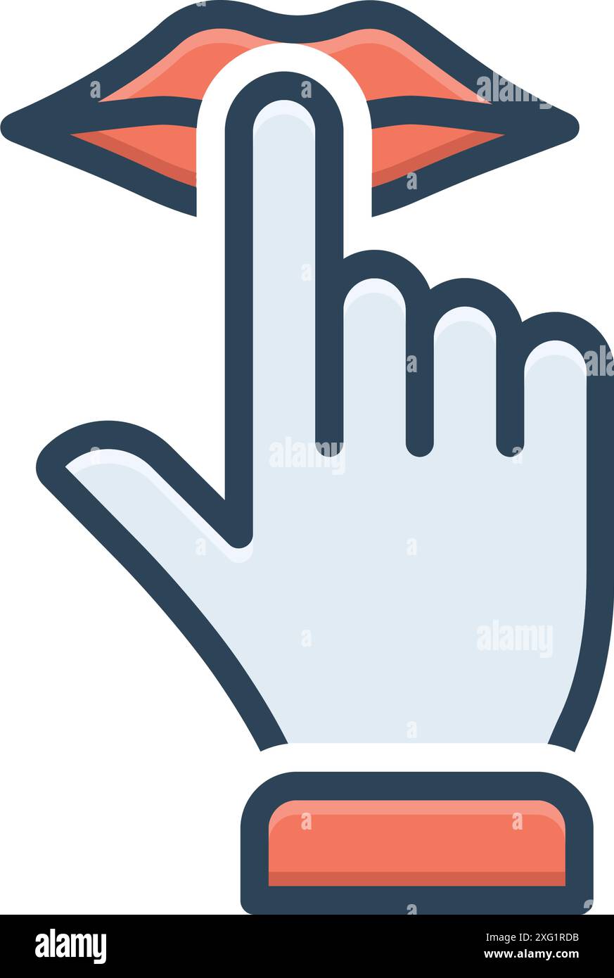 Shush finger Stock Vector Images - Alamy