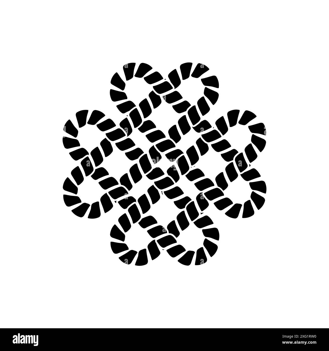 Celtic knots as a rope on a white background, vector illustration Stock ...