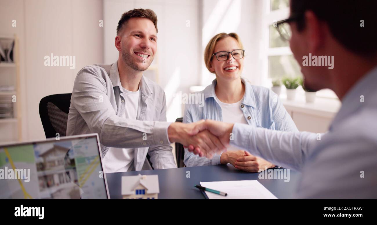 Happy Hispanic Real Estate Agent Shows House to Young Latinx Couple on ...