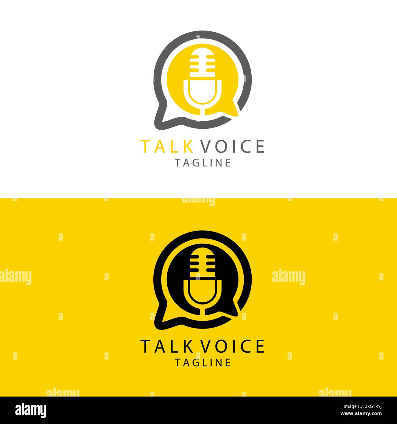 talk voice logo design vector Stock Vector Image & Art - Alamy