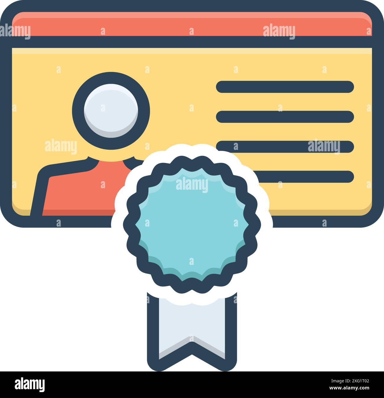 Icon for licensing,id card Stock Vector Image & Art - Alamy