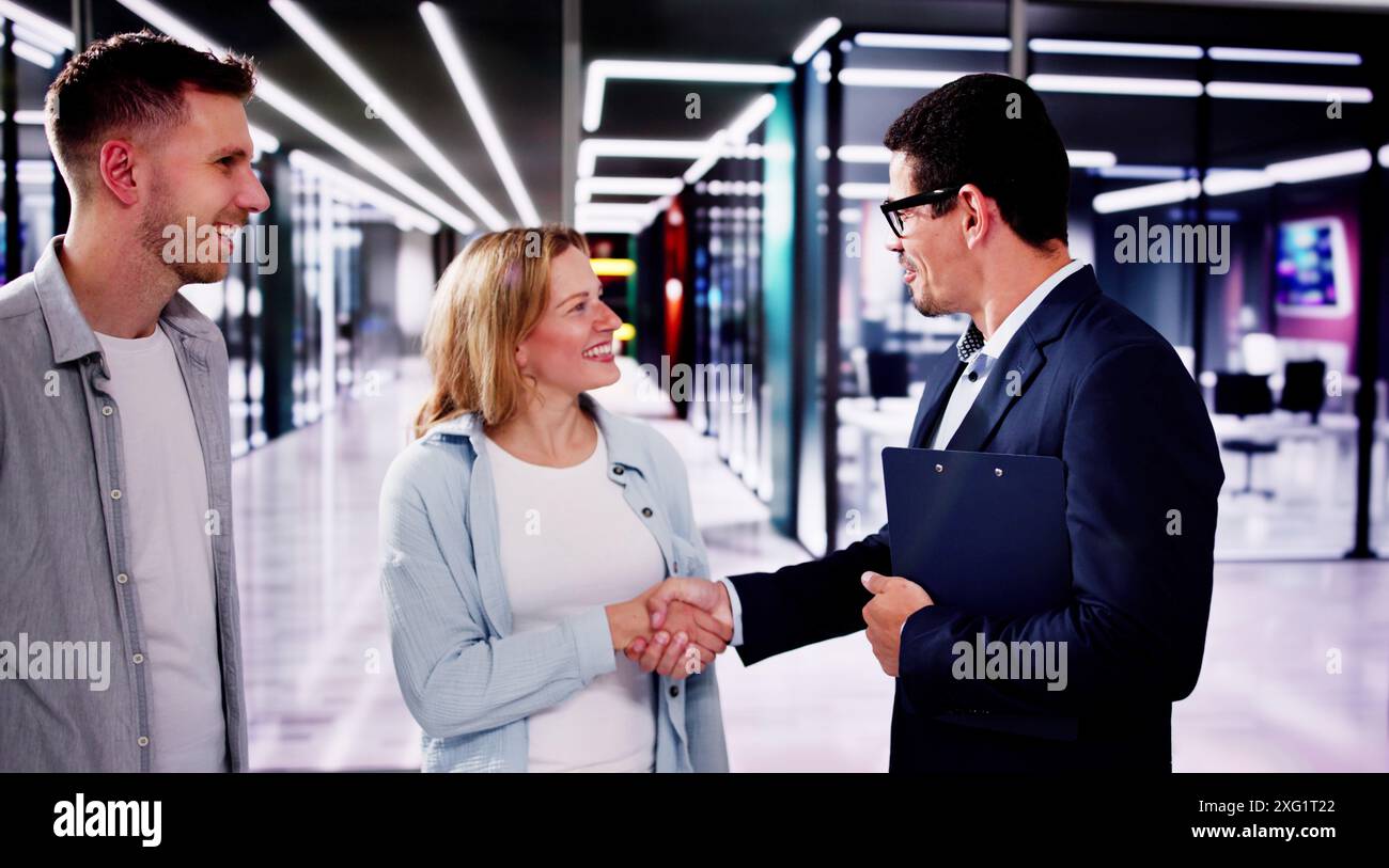 Investment Proposal Meeting with Real Estate Agent for Business ...