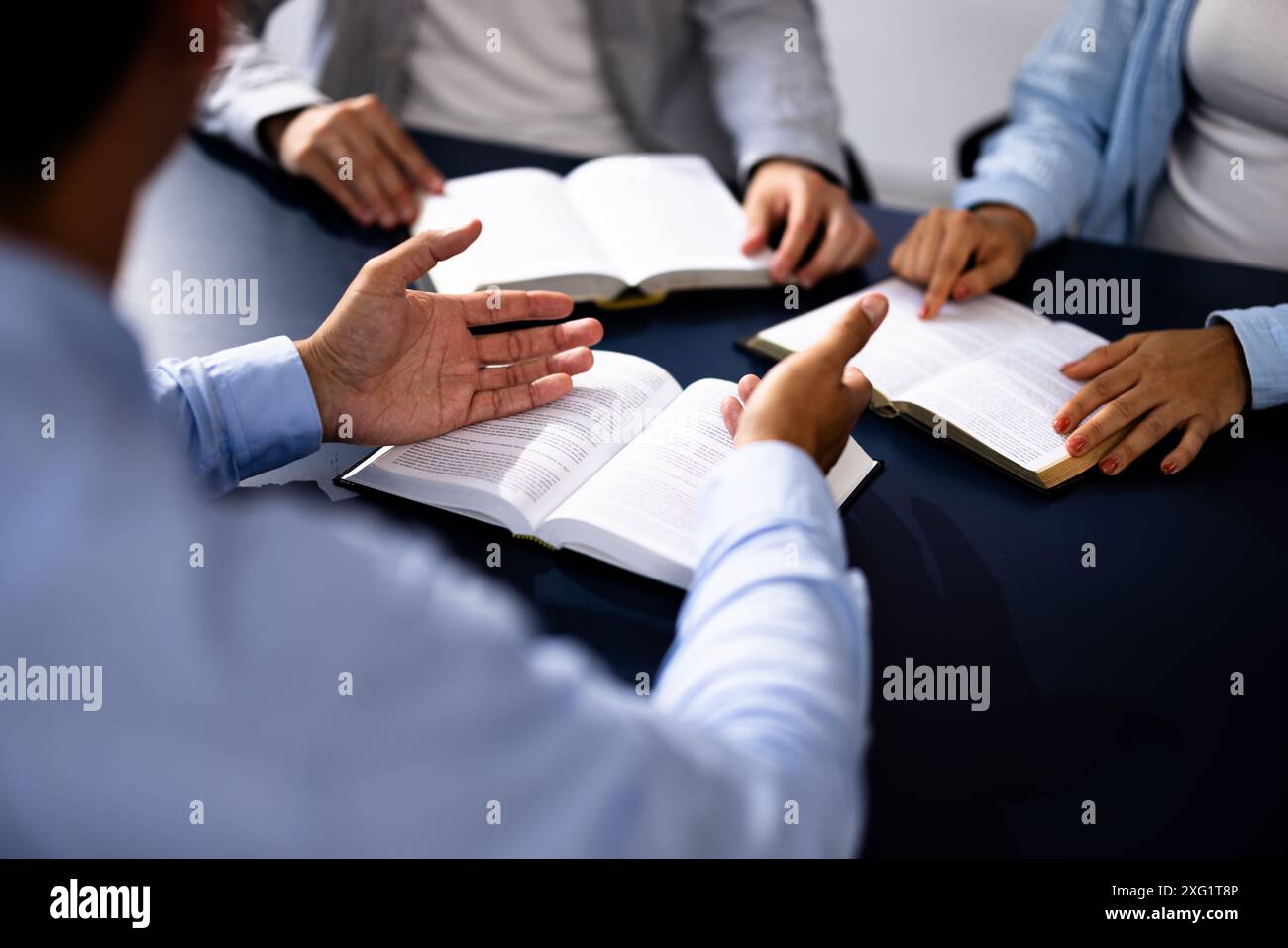 Christian Preacher Leads Bible Study With Friends, Spreading Faith and ...