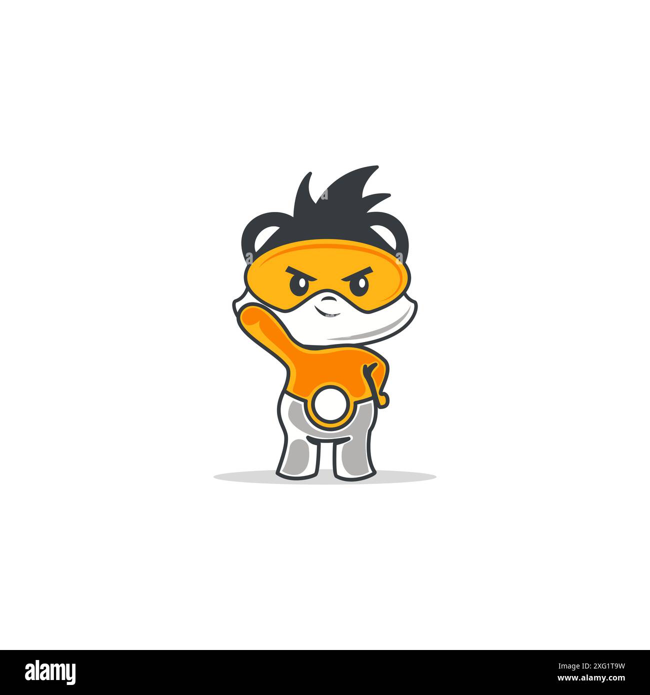 Mascot cartoon character with glasses, vector design illustration Stock ...