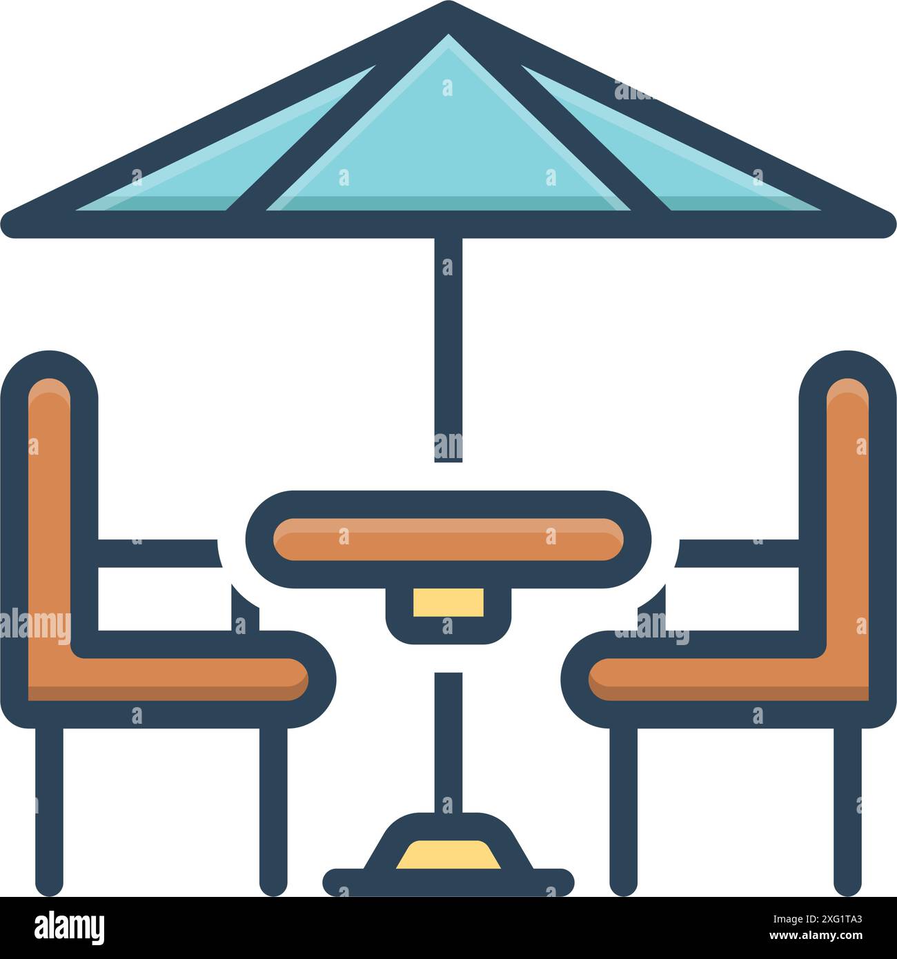 Parasol terrace Stock Vector Images - Alamy