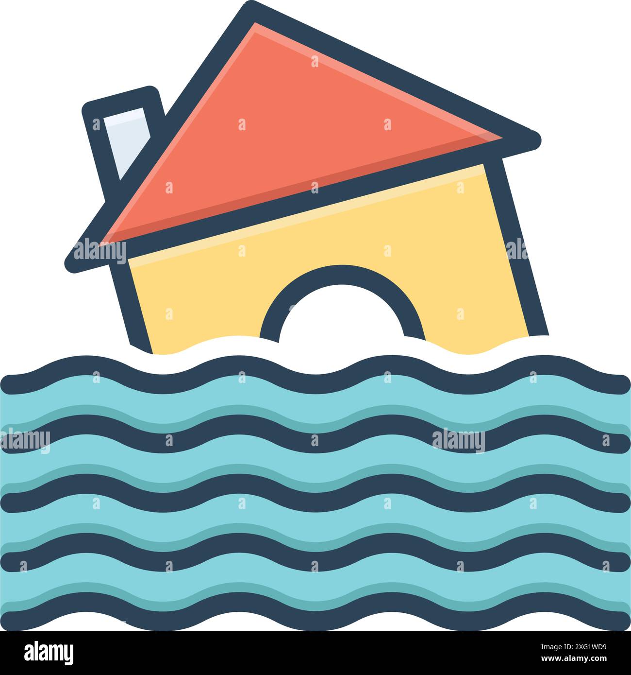 Deluge water Stock Vector Images - Alamy