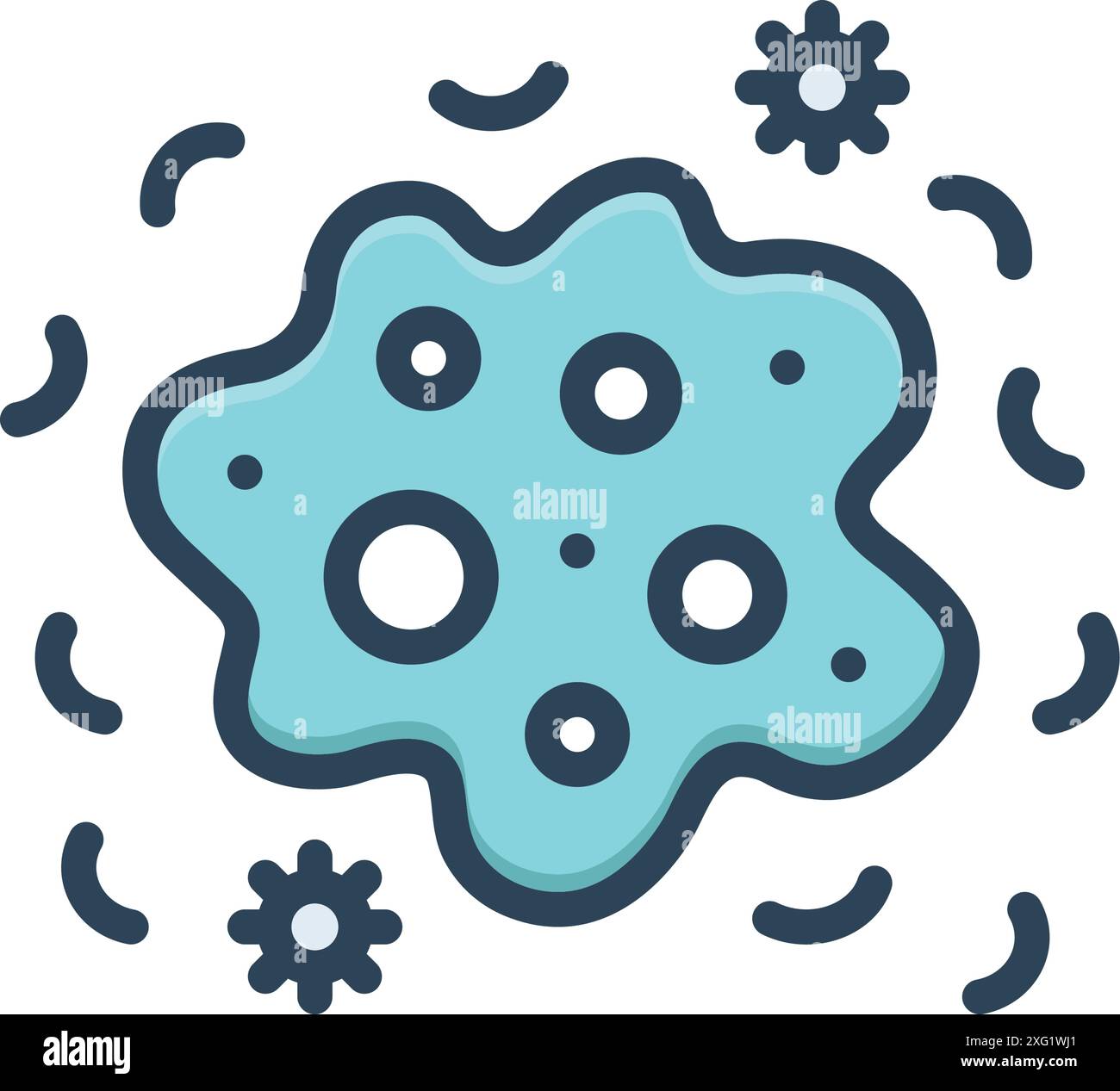 Bacteria and fungi Stock Vector Images - Alamy