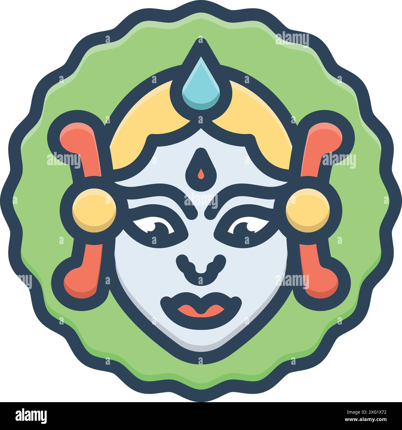 Icon for durga puja,goddess durga Stock Vector Image & Art - Alamy