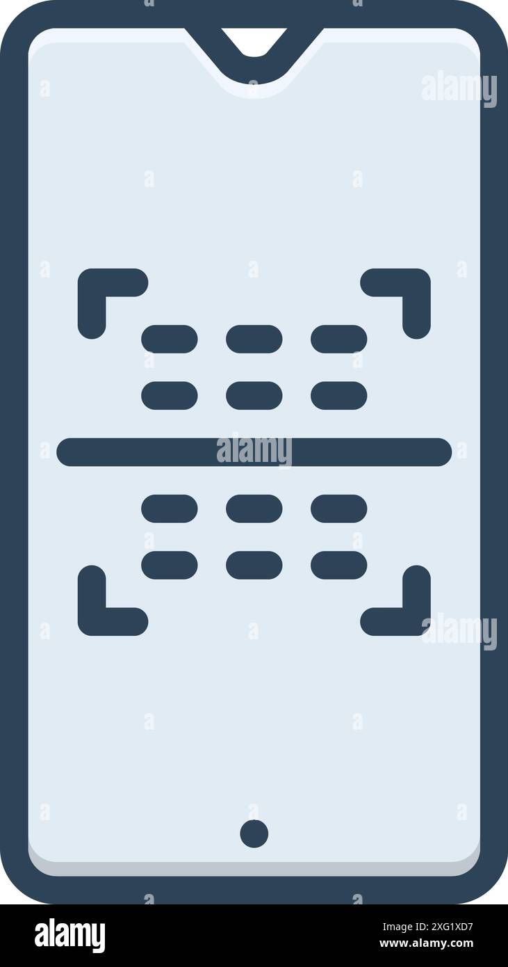 Icon for scanned,code Stock Vector Image & Art - Alamy