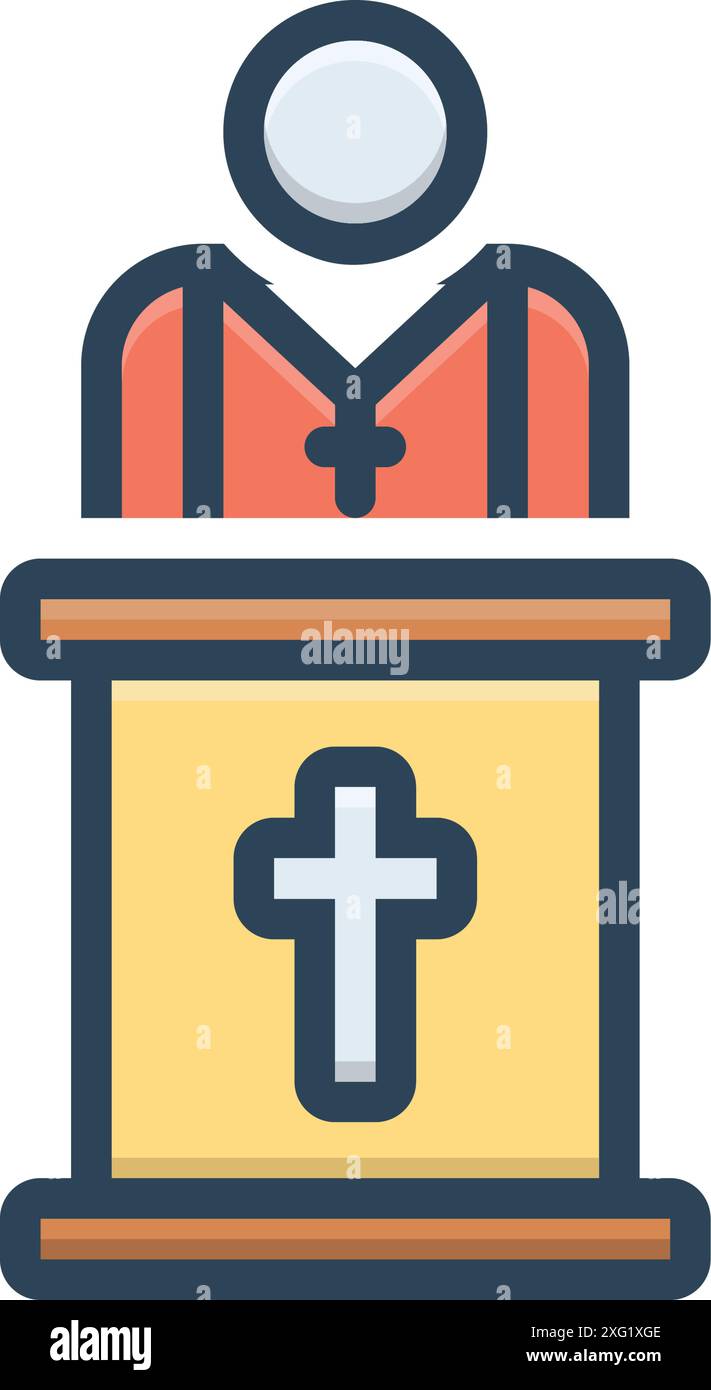 Priest silhouette Stock Vector Images - Alamy