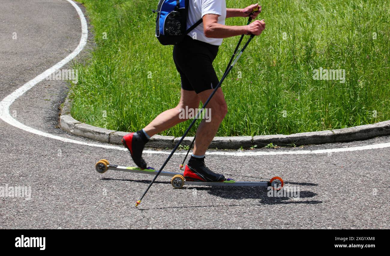 Rollerski and race hi-res stock photography and images - Alamy