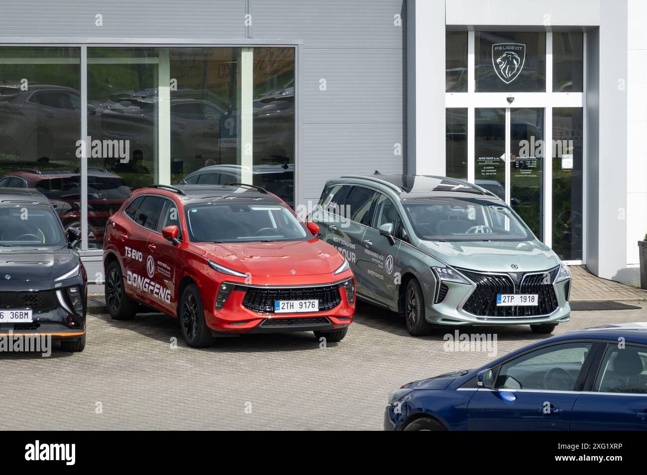 HAVIROV-SUCHA, CZECH REPUBLIC - APRIL 5, 2024: Chinese Dongfeng T5 EVO ...