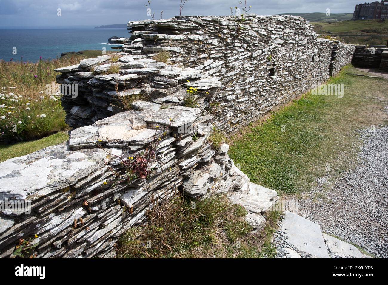 Tintagel headland Cornwall Stock Photo - Alamy