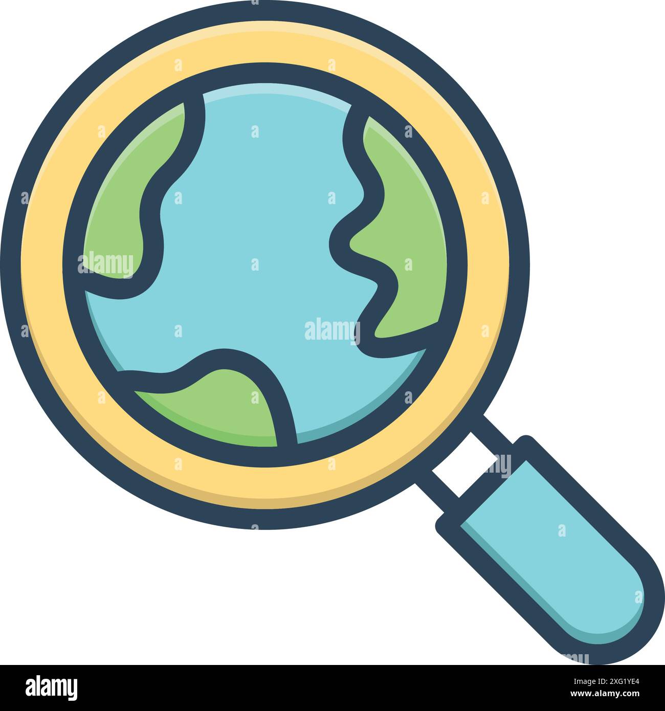 Icon exploration investigation Cut Out Stock Images & Pictures - Alamy