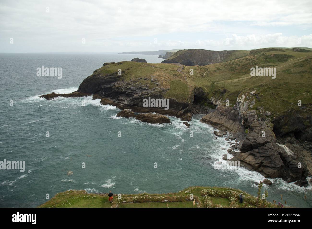 Tintagel headland Cornwall Stock Photo - Alamy