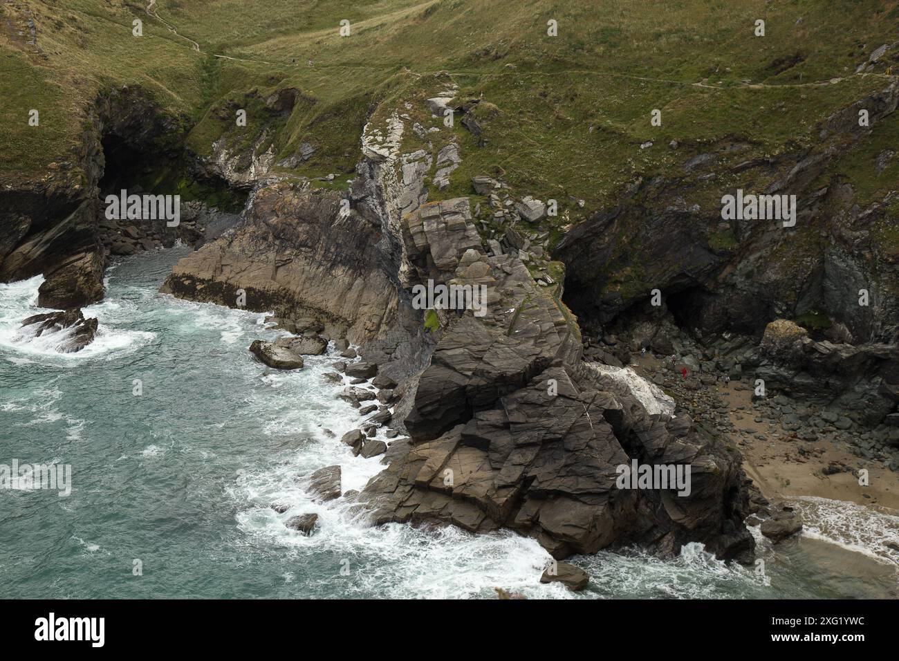 Tintagel headland Cornwall Stock Photo - Alamy