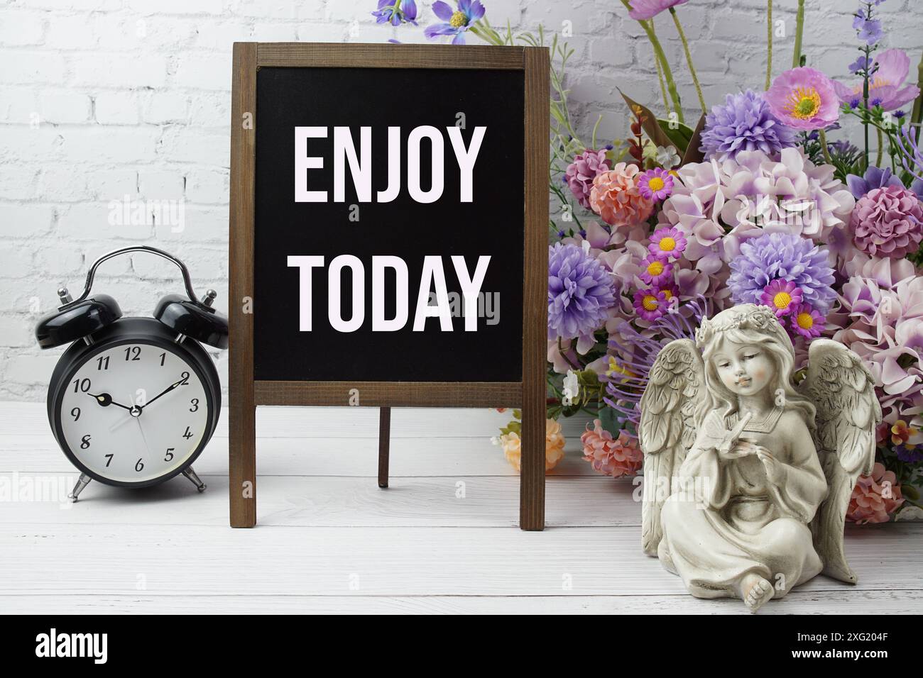 Enjoy day motivational message hi-res stock photography and images - Alamy