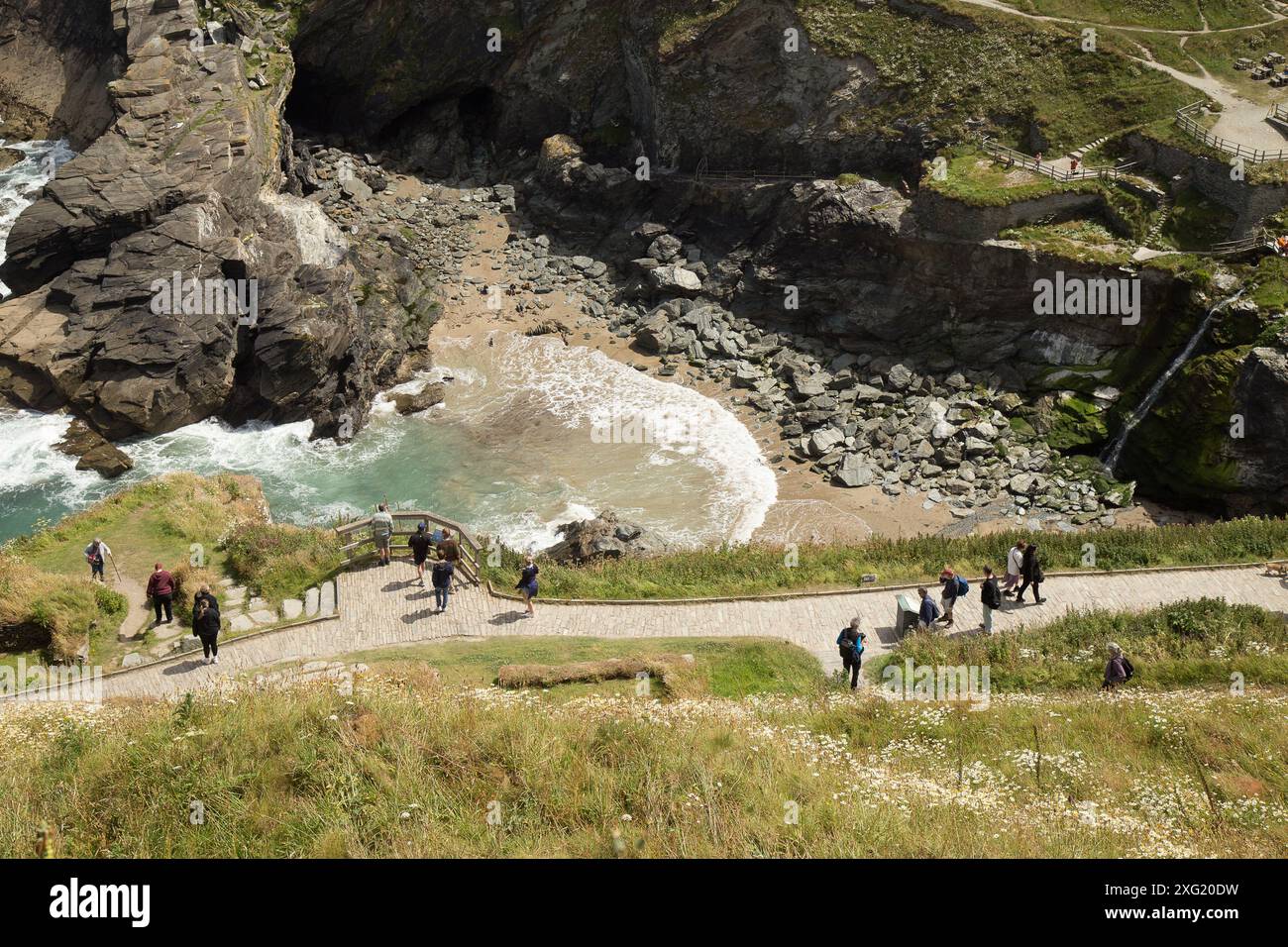 Tintagel headland Cornwall Stock Photo - Alamy