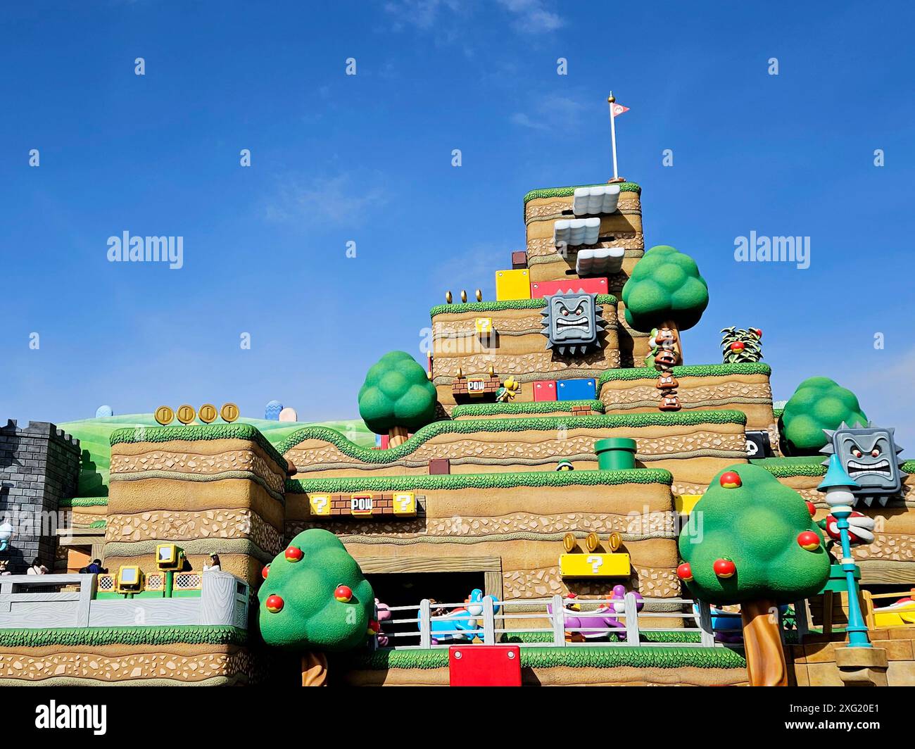 Osaka, Japan – Dec.11, 2023: Yoshi’s adventure ride at Super Nintendo ...