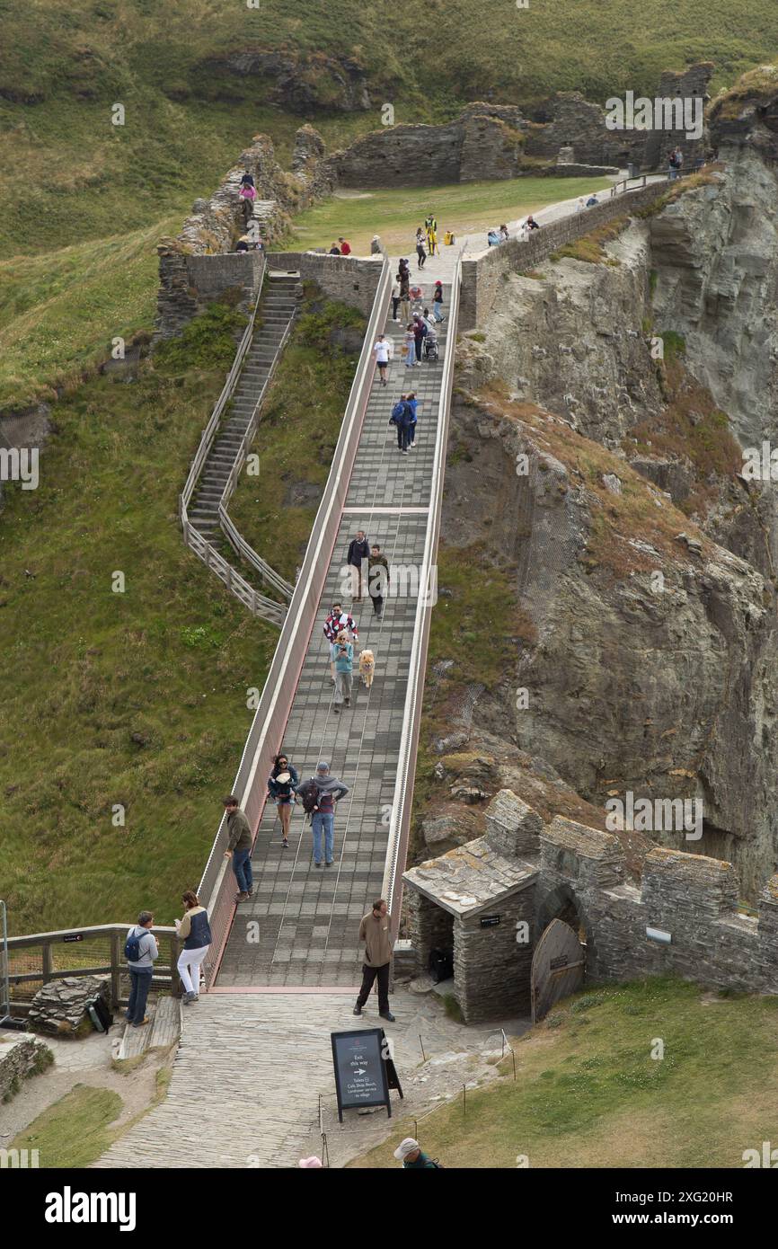 Tintagel headland Cornwall Stock Photo - Alamy