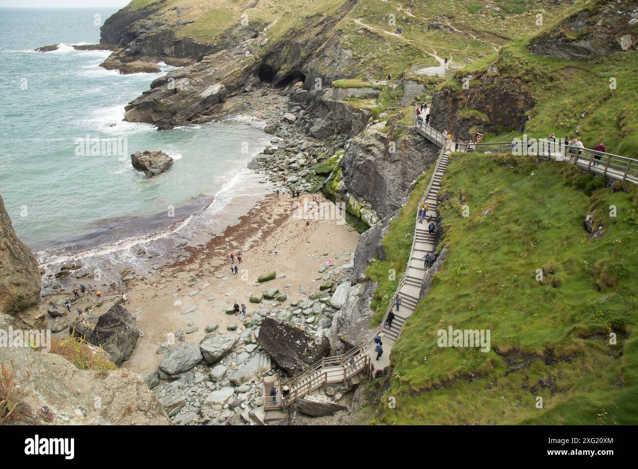 Tintagel headland Cornwall Stock Photo - Alamy
