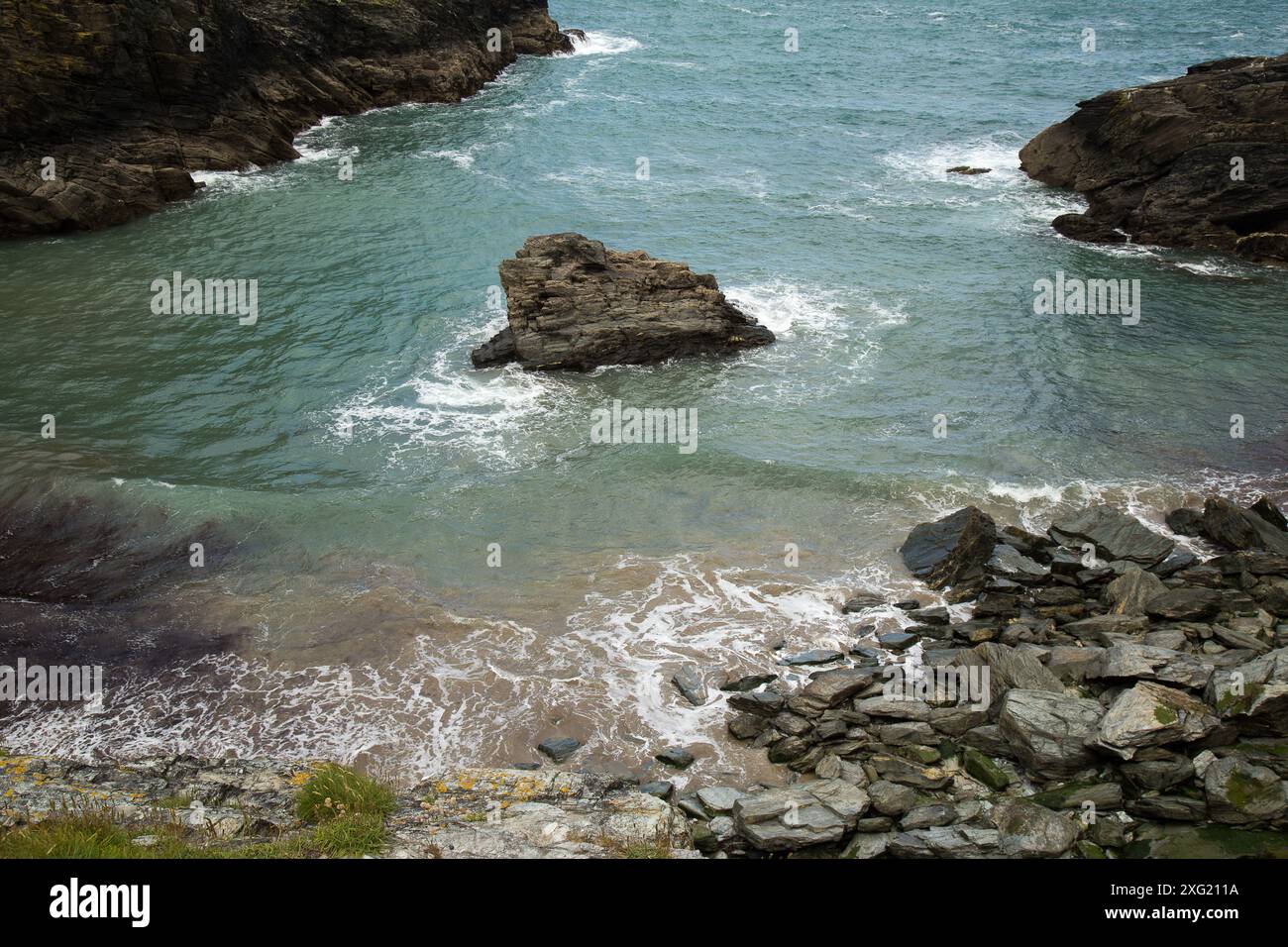 Tintagel headland Cornwall Stock Photo - Alamy