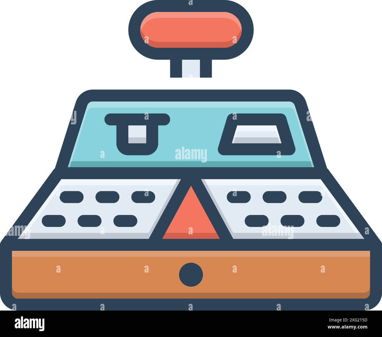 Cash register icon silhouette Stock Vector Images - Alamy