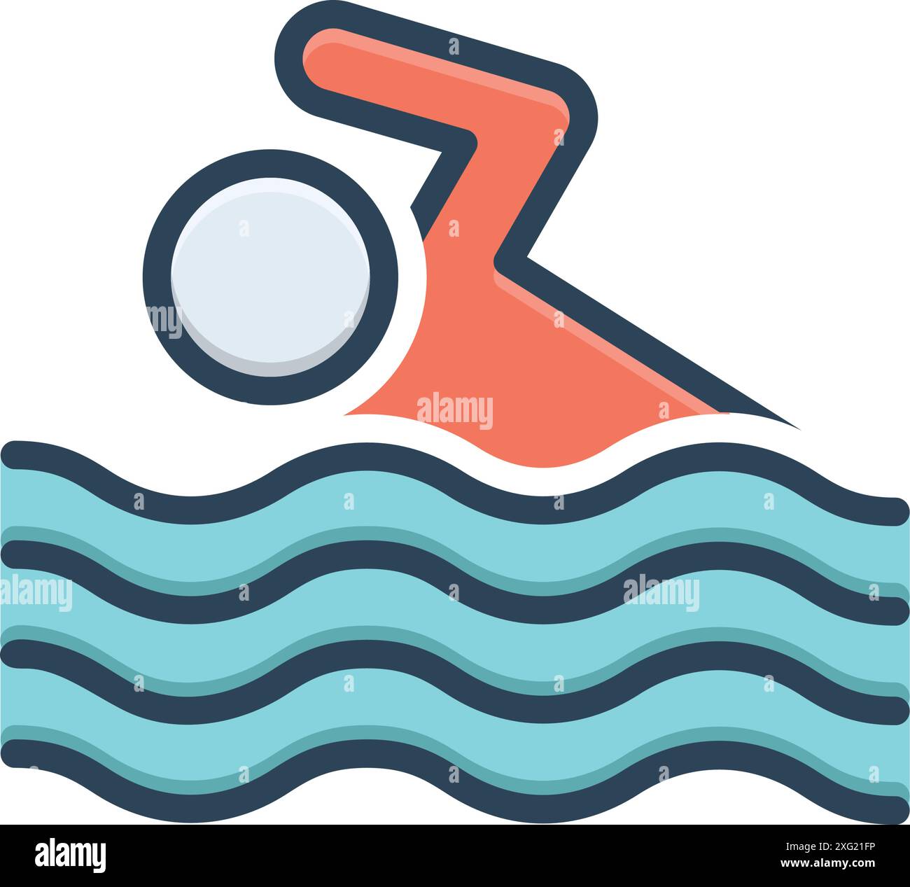 Natation Stock Vector Images - Alamy