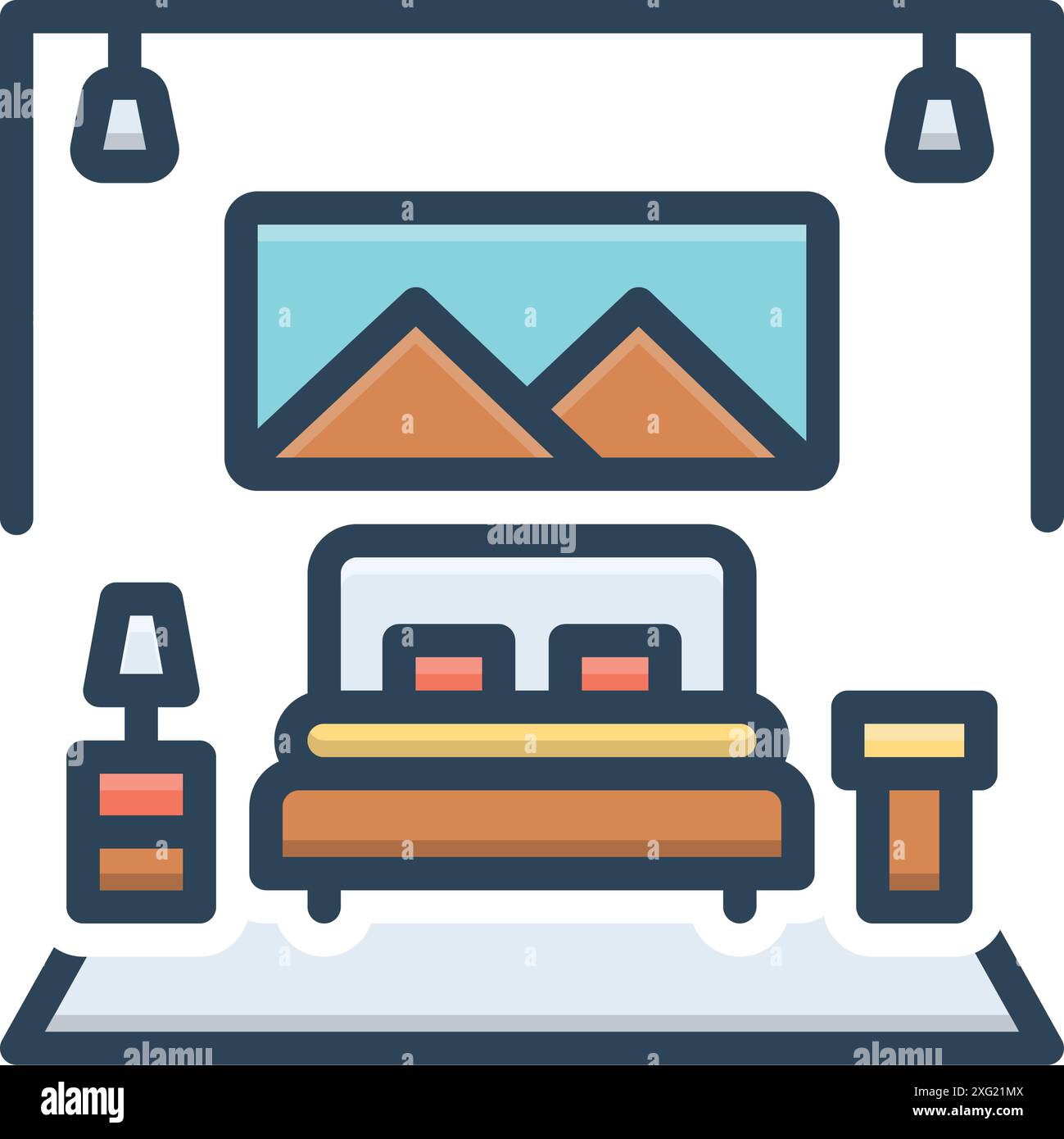 Icon for suite,set of rooms Stock Vector Image & Art - Alamy