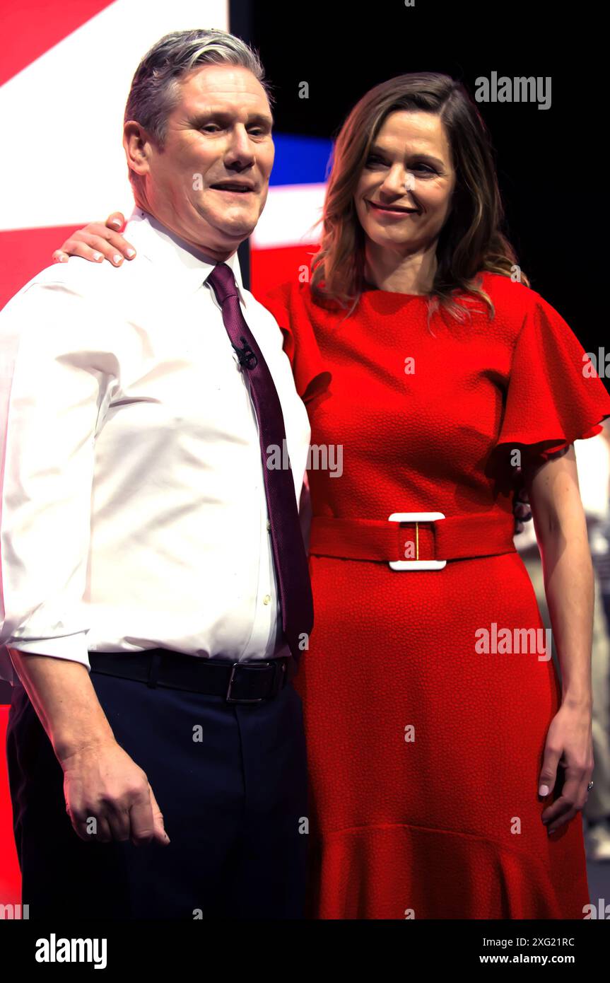 Keir Starmer, Leader of Labour party and Lady Victoria Starmer at the ...