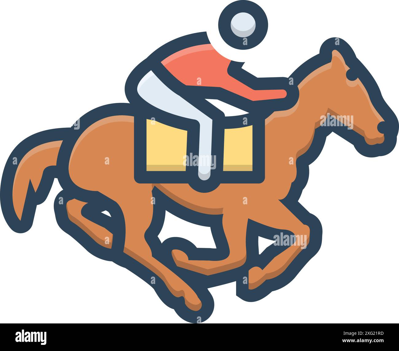 Horse racing icon icon Cut Out Stock Images & Pictures - Alamy