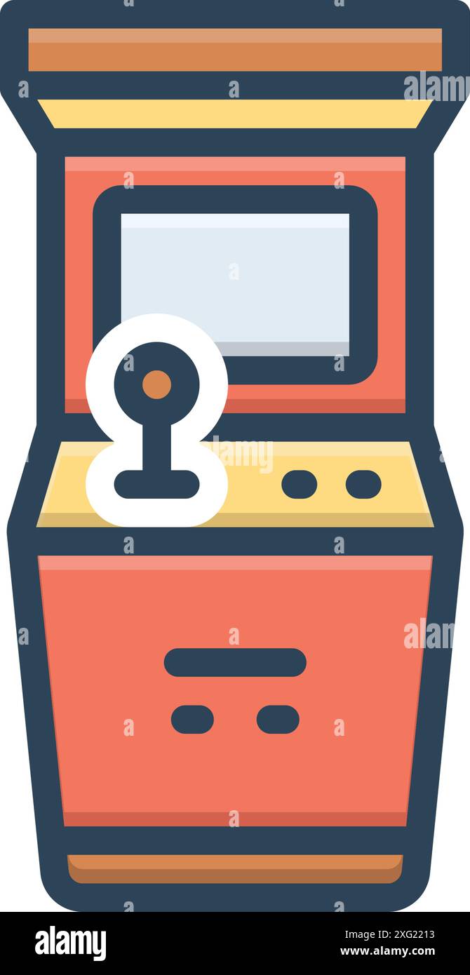 Arcade machine silhouette hi-res stock photography and images - Alamy