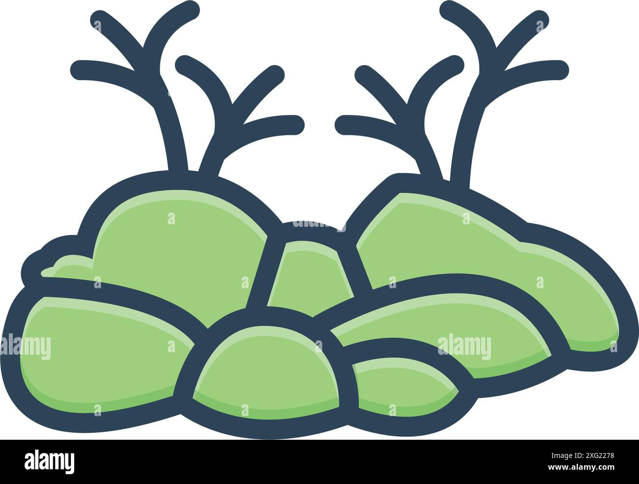 Icon for moss,lichen Stock Vector Image & Art - Alamy
