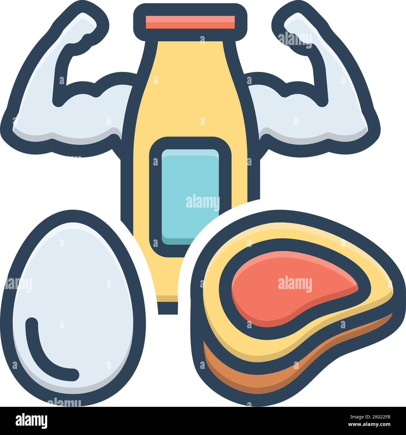 Icon for proteins,strong Stock Vector Image & Art - Alamy