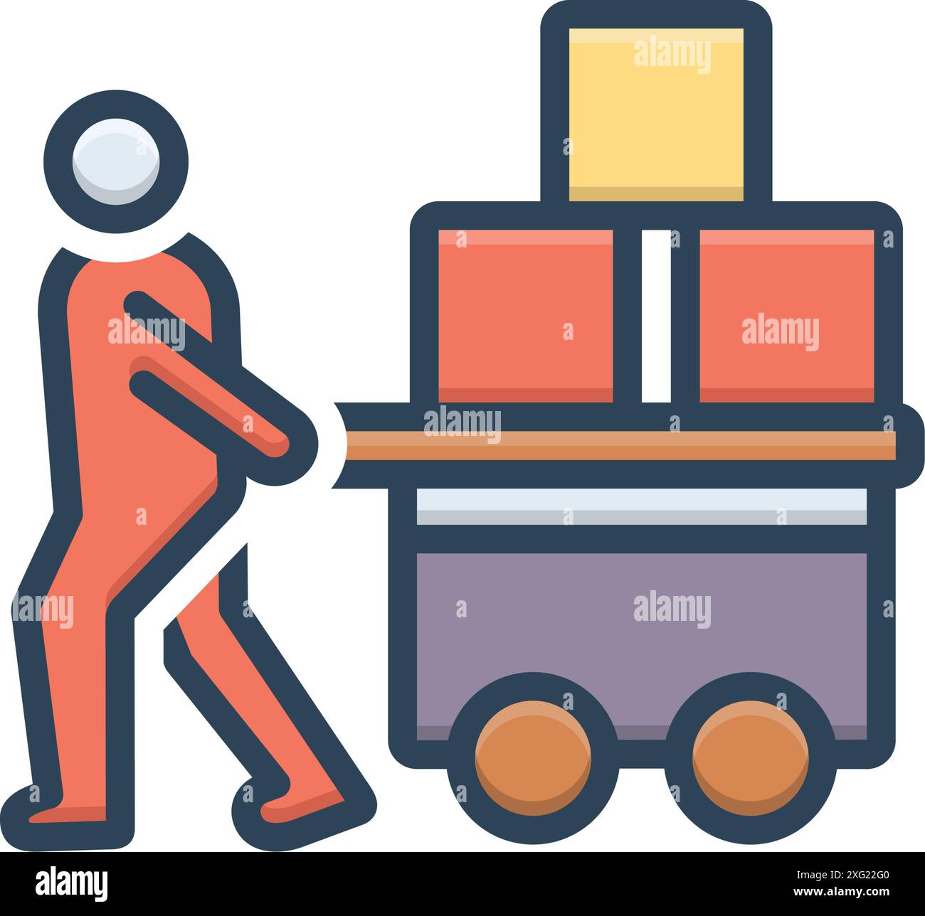 Pull cargo Stock Vector Images - Alamy